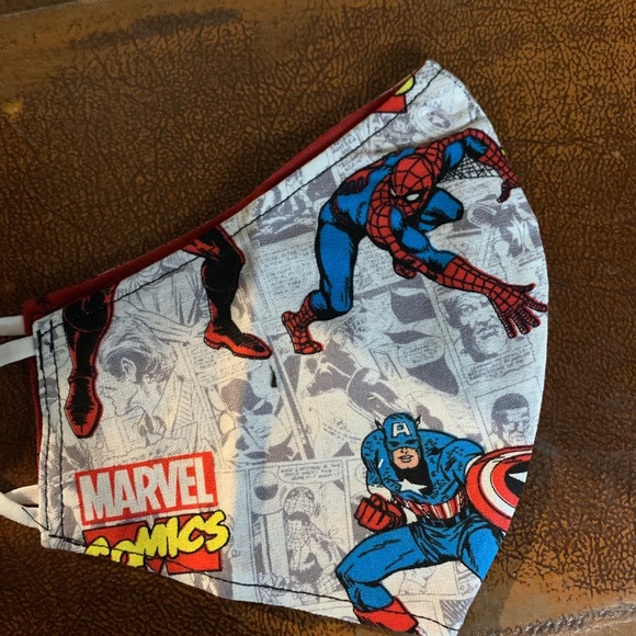 Hand Crafted | Accessories | Handmade Marvel Comics Face Mask | Poshmark